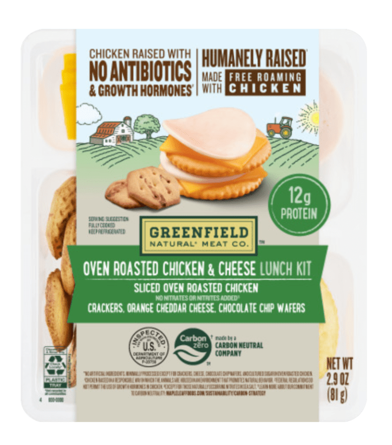 OVEN ROASTED CHICKEN & CHEESE LUNCH KIT - Greenfield Natural Meat Co.